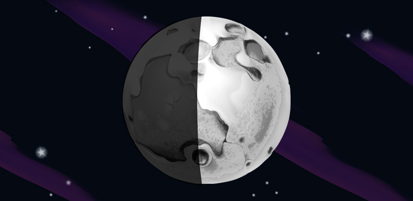 Luna Cuarto Creciente - Descubra qué hacer durante esta fase lunar